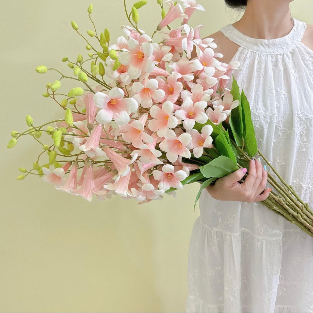 Jual Bunga Lingxiao 1 Tangkai Bunga Hias Premium Tangkai 78cm 7 Kuntum ...