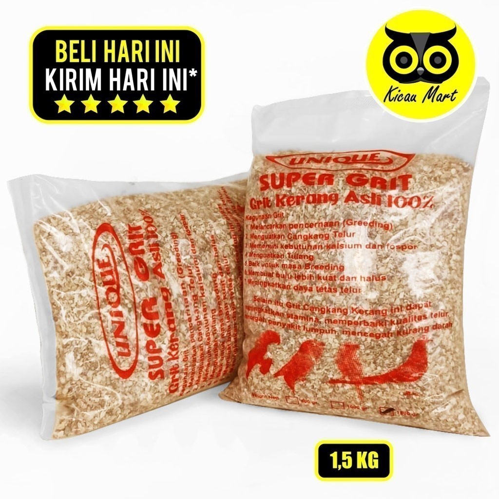Jual KICAU MART SUPER GRIT CANGKANG KERANG LAUT ASINAN PAKAN MAKANAN ...