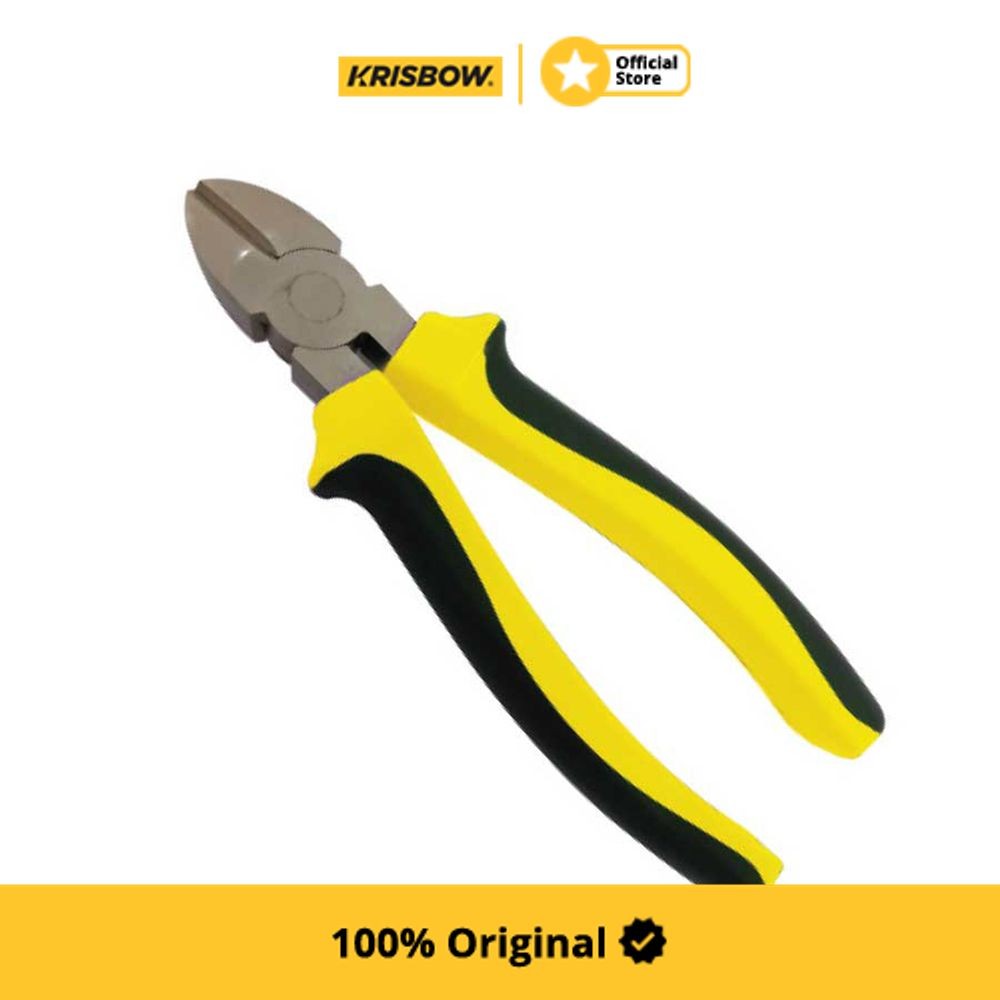 Jual Krisbow Tang Potong Diagonal Cutter Plier 17 cm - Kuning | Shopee ...