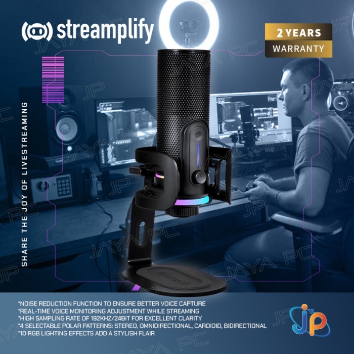 Jual Streamplify MIC PRO RGB - Microphone For Streaming | Shopee Indonesia