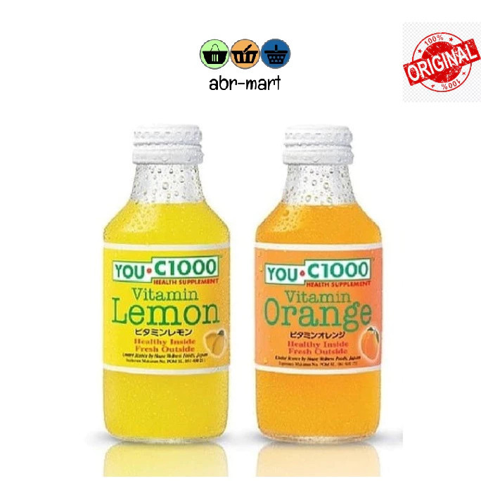 Jual YOU C 1000 ORANGE BOTOL KACA 140 ML | Shopee Indonesia