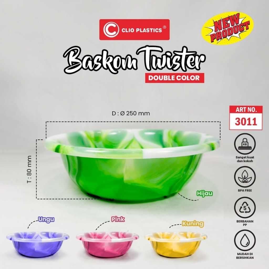 Jual (12pcs) BASKOM TWISTER 3011 CLIO/BASKOM SEMBUR/BASKOM BERKATAN ...