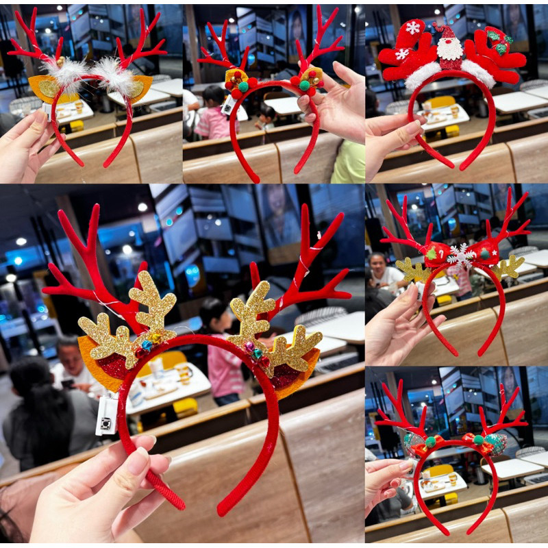 Jual VS0003 bando natal / bando merry christmas / bando reindeer ...