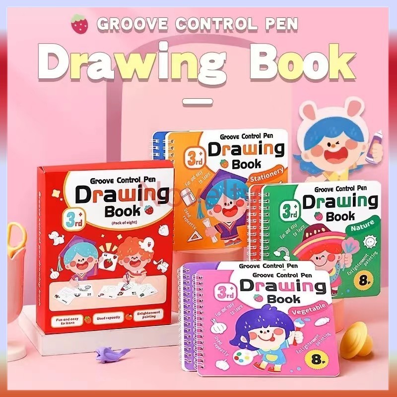 Jual Novelty Buku Lukis Alur Anak/Buku Mewarnai Anak 8 Buku Mewarnai ...