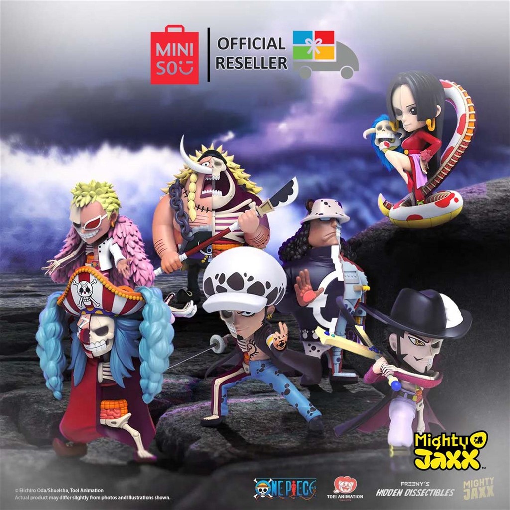 Jual MINISO x Mighty Jacxx Fun Boxx One Piece Blind Box Warlods Edition ...