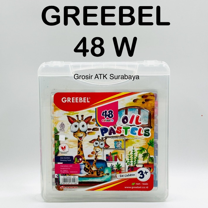 Jual ( StaLand ) CRAYON / Krayon Minyak / Oil Pastel GREEBEL GREBEL 48 ...