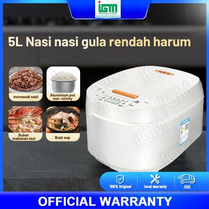 Jual 5L Rice Cooker Multifungsi Kapasitas Besar Penanak Nasi Desain ...