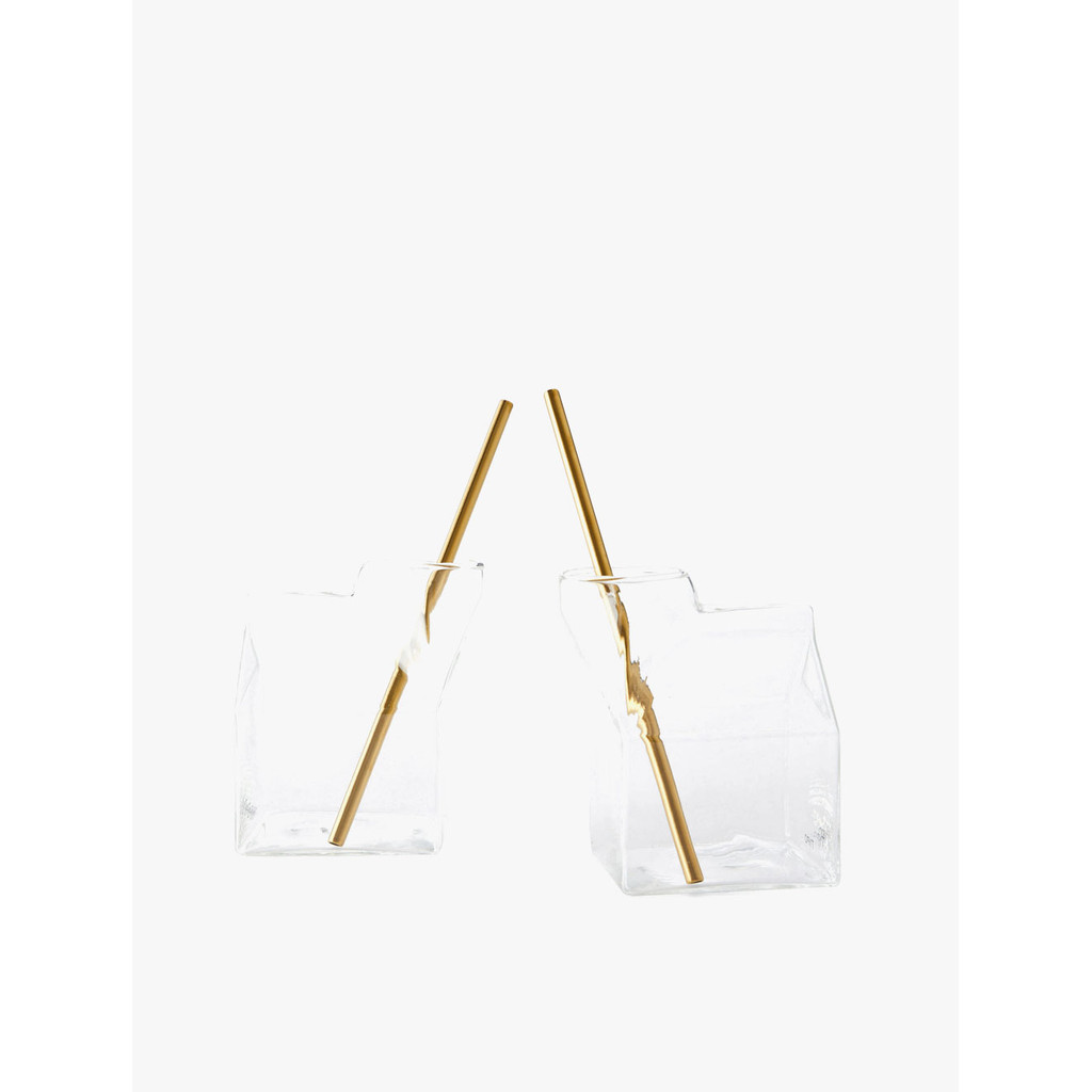 Jual Typo - Perlengkapan Rumah - Set Of 2 Milk Carton Glasses | Shopee ...