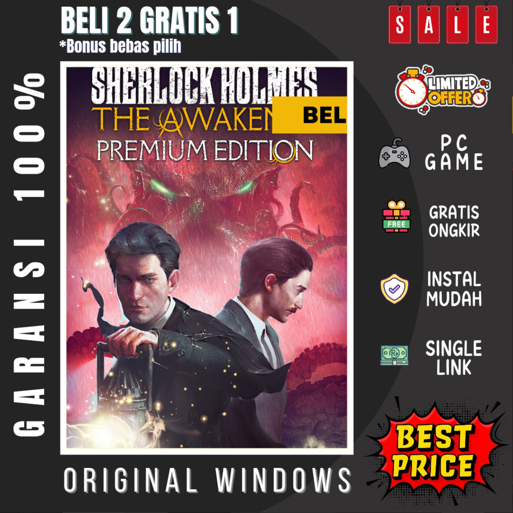 Jual SHERLOCK HOLMES THE AWAKENED REMAKE - GAME PC - GAME LAPTOP - PC ...