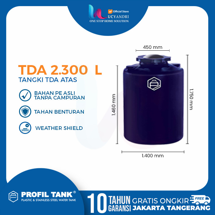 Jual Tangki Air Plastik Profil Tank 2300 Liter TDA | Shopee Indonesia