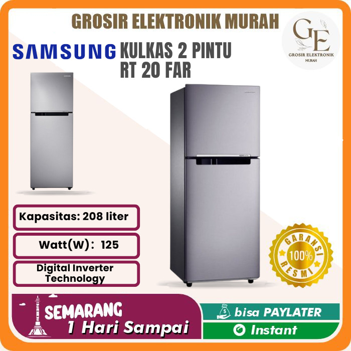 Jual KULKAS SAMSUNG RT 20 FAR LEMARI ES 2 PINTU DIGITAL INVERTER ...