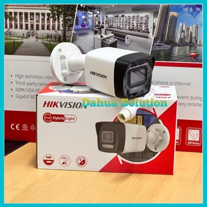 Jual DS-2CD1043G2-LIUF Hikvision 4 MP Smart Hybrid Light Fixed Bullet Camera | Shopee Indonesia