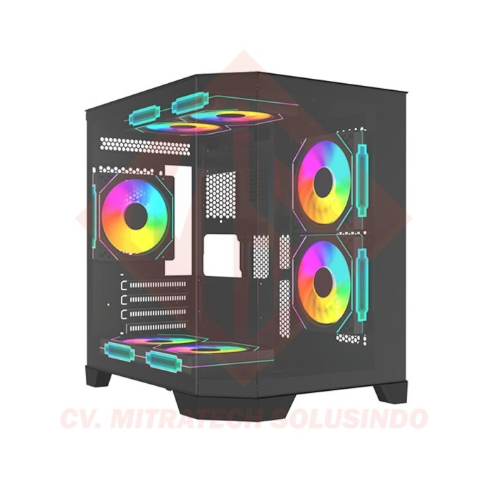 Jual VenomRX Casing PC Titan 3D Mini Black M-ATX | Shopee Indonesia