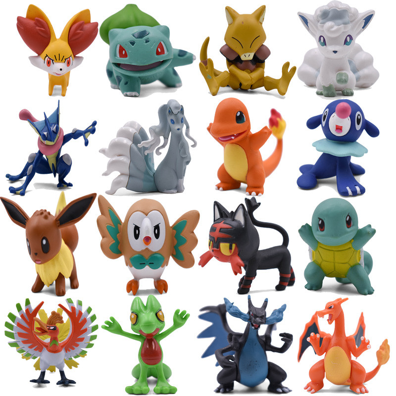 Jual 4-9CM Eevee Charmander Mega Charizard X&Y Bulbasaur Alola Vulpix ...