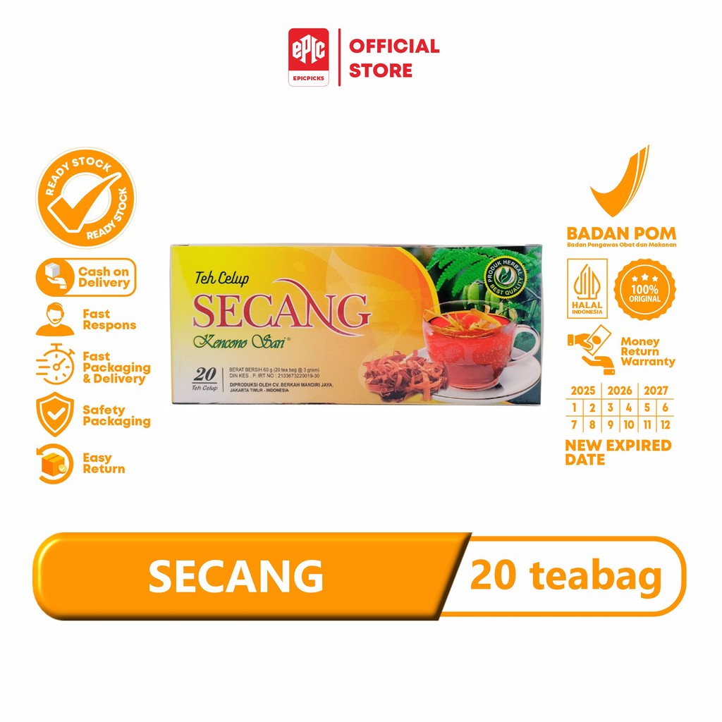 Jual Teh Kayu Secang Kencono Sari isi 20 teabag | Shopee Indonesia