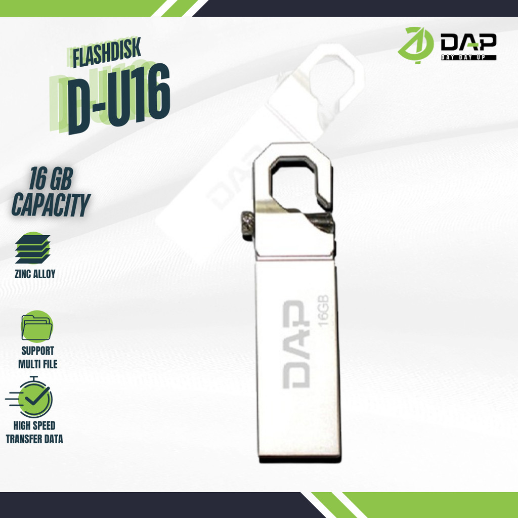 Jual DAP D-U16 Flashdisk 16GB FlashDrive USB Drive Original Kabel Metal ...
