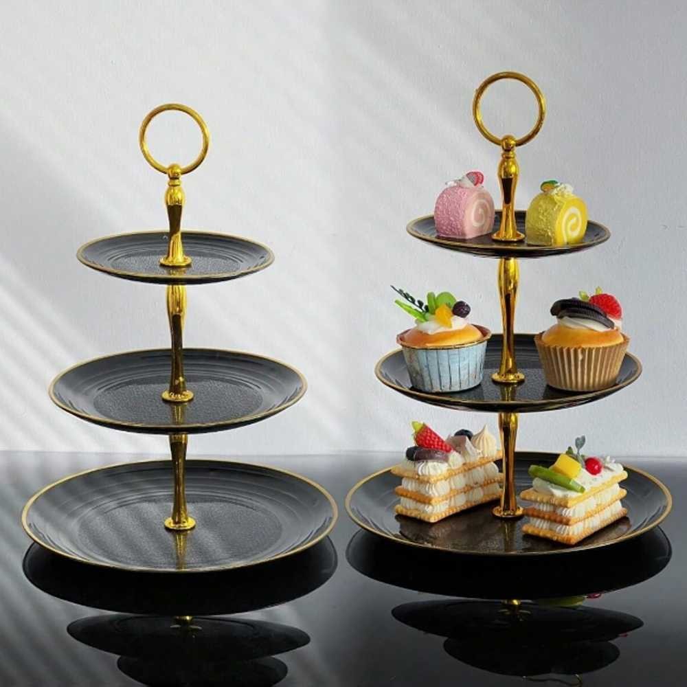 Jual Rak Kue Susun 3 Tingkat Detachable Plate Cake Stand Display YGN-3 TaffHOME | Shopee Indonesia