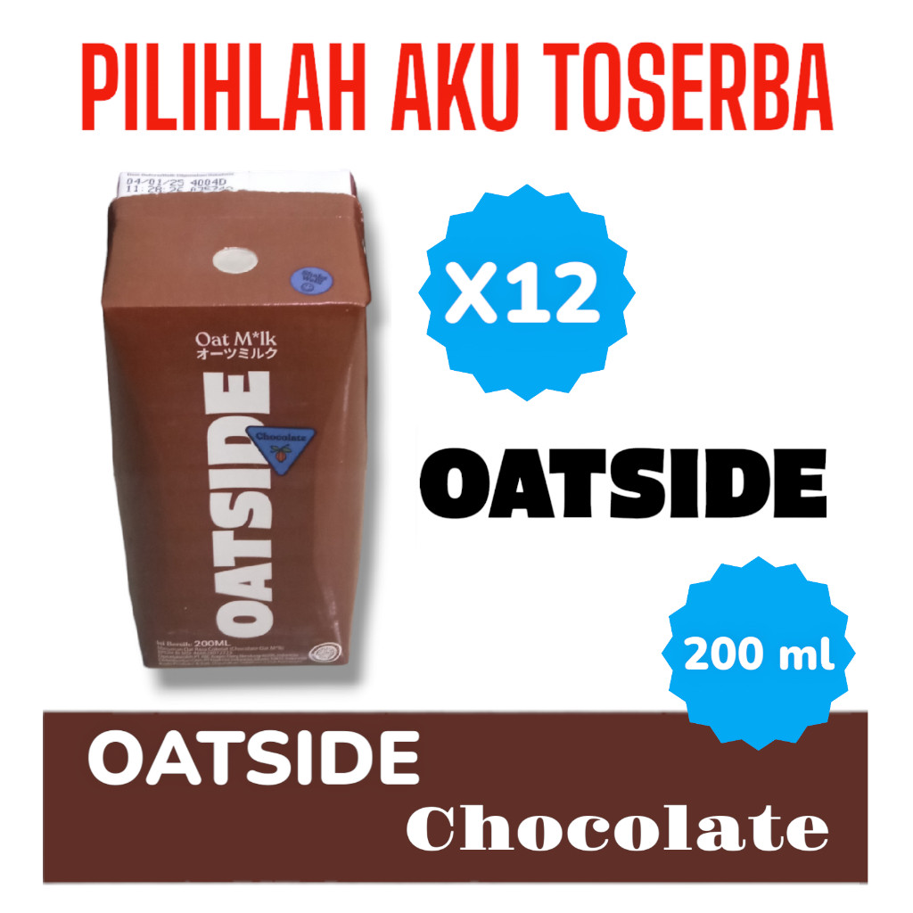 Jual OATSIDE CHOCOLATE SEDOTAN Susu Oat Milk 200ml - ( HARGA 12 PCS ...
