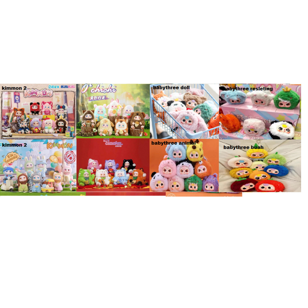 Jual HSBC Blind Box Kimmon Baby three liila,s Lucky cat o'chichi Moomoo ...