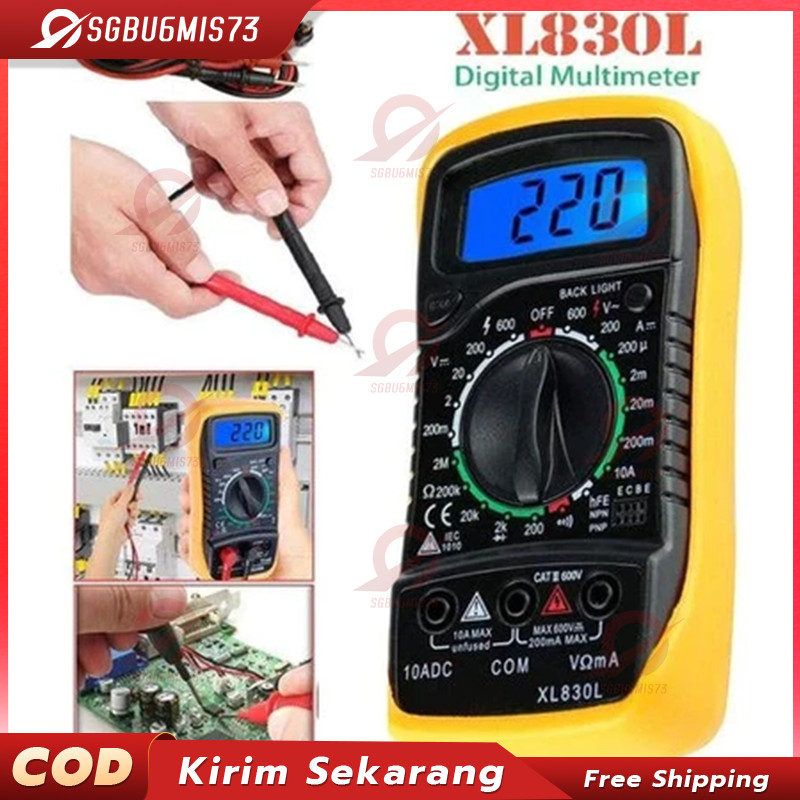 Jual Mini Digital Multimeter AC/DC Voltage Tester - XL830L/ LCD Digital ...