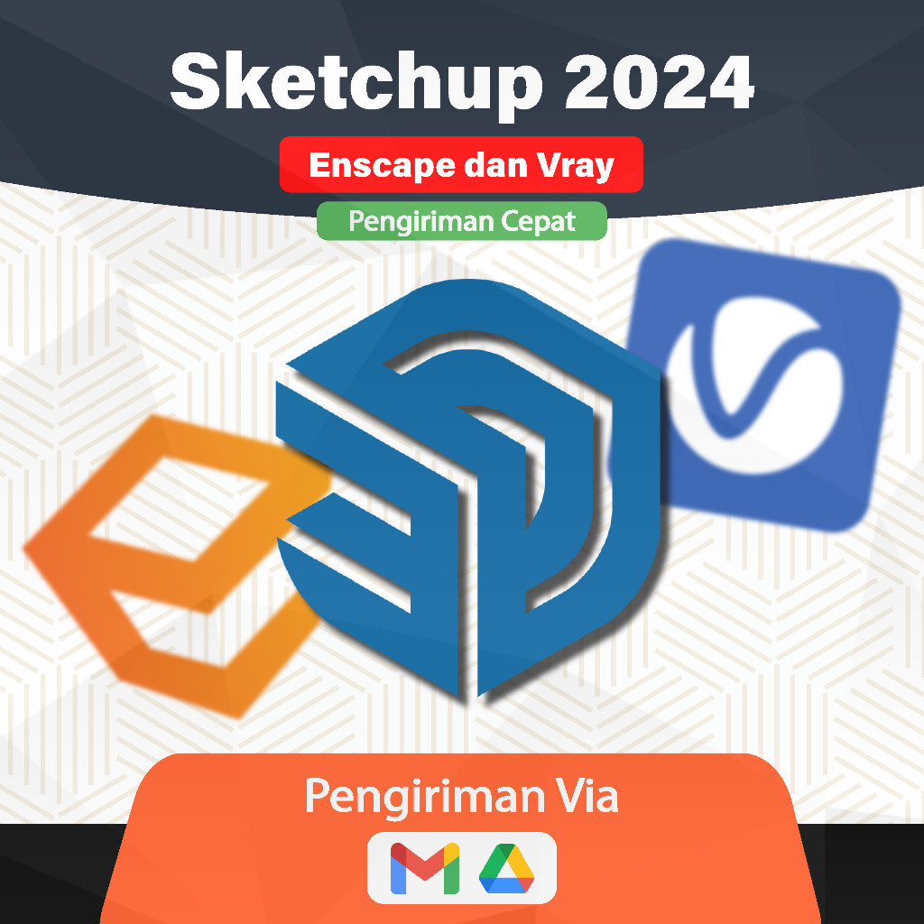 Jual Software 3D Model | Sketchup 2024 Full Version | Bonus Enscape dan ...