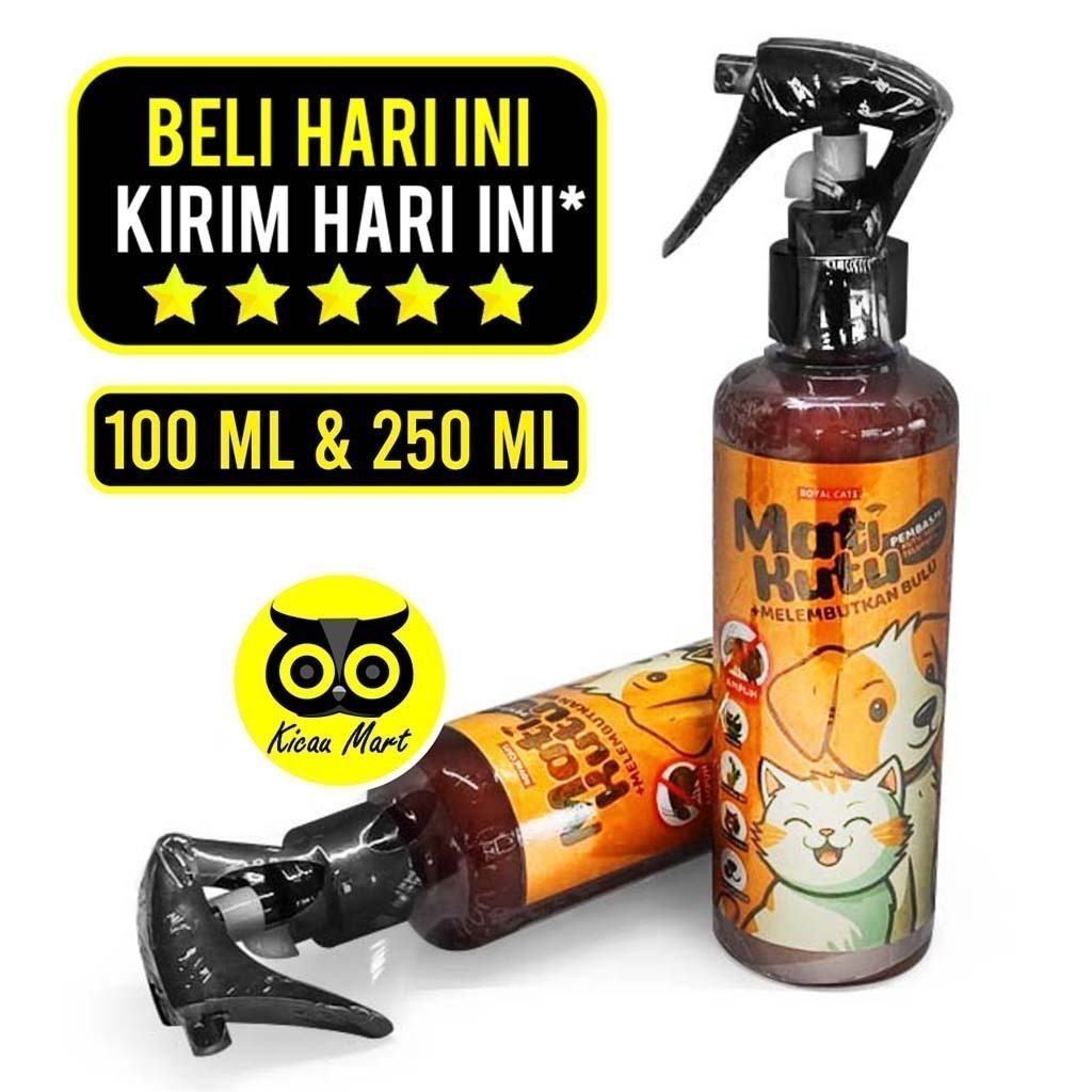 Jual KICAU MART Obat Kutu Kucing Mati Kutu Royal Cats Spray Semprotan ...