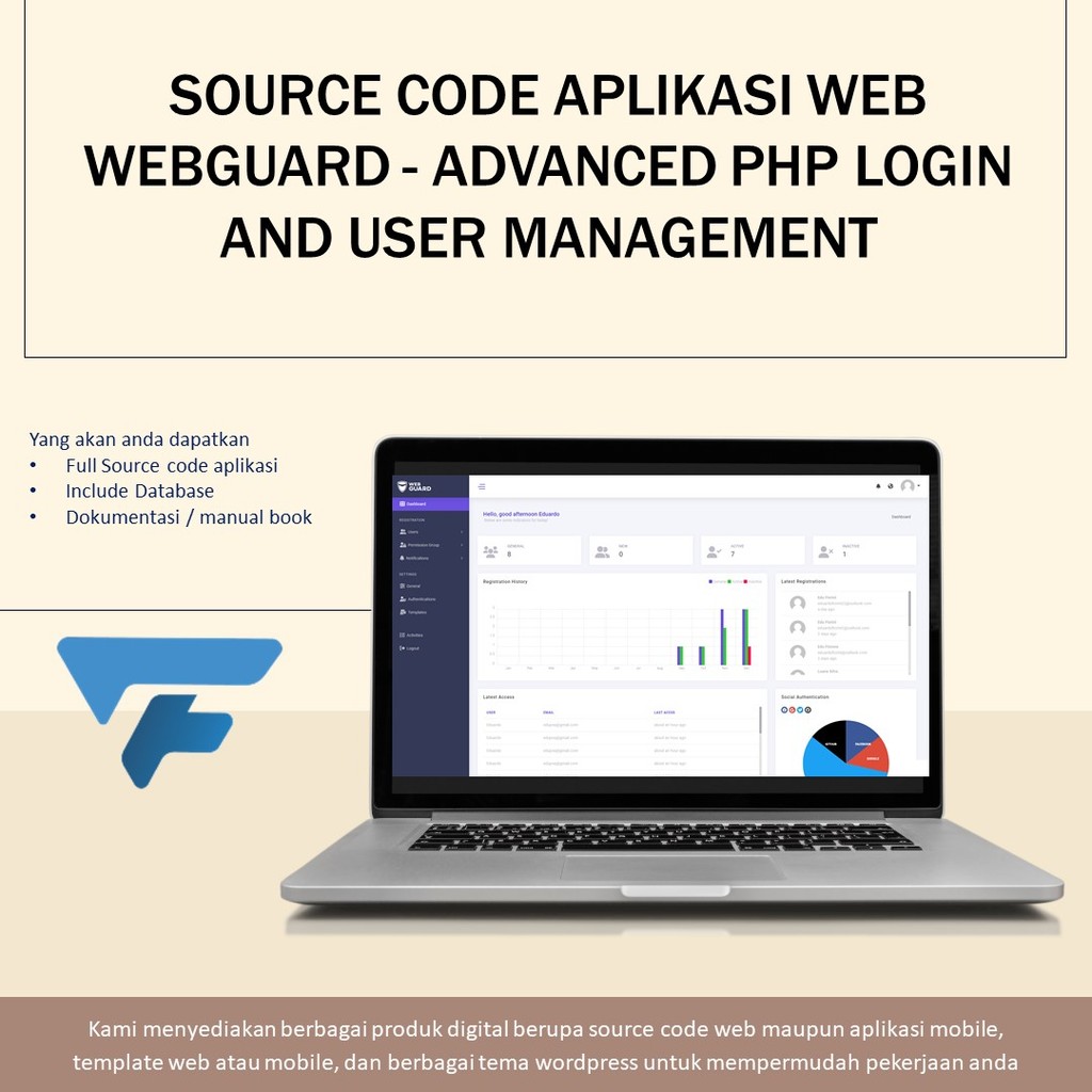 Jual SOURCE CODE APLIKASI WEB WEBGUARD - ADVANCED PHP LOGIN AND USER MANAGEMENT | Shopee Indonesia