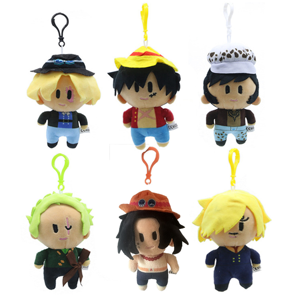 Jual One Piece Plush Toy Japanese Classic Anime Luffy Zoro Ace Sabo ...