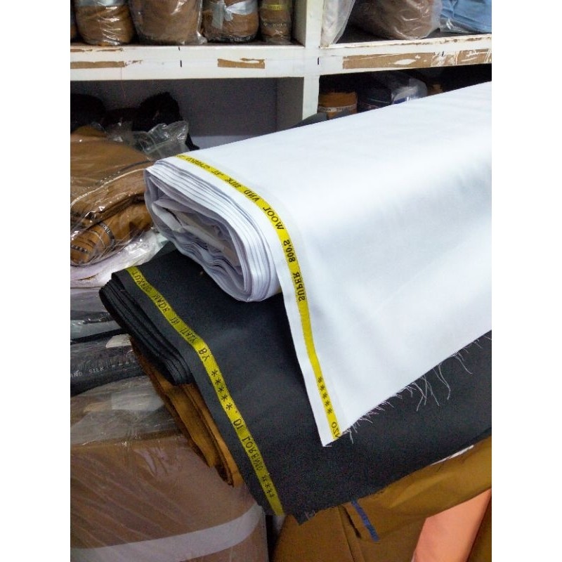 Jual Kain Dasar Hitam Putih Bahan Seragam ASN Kedokteran & Perawat Semi ...