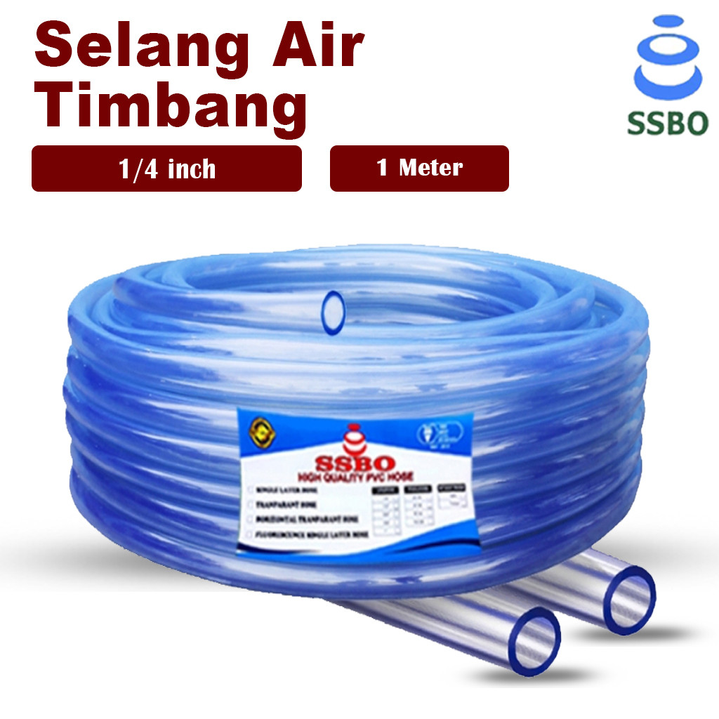 Jual SSBO Selang Air Timbang Selang Tukang Selang 1/4 Inch Selang Aquarium Permeter Cod | Shopee ...