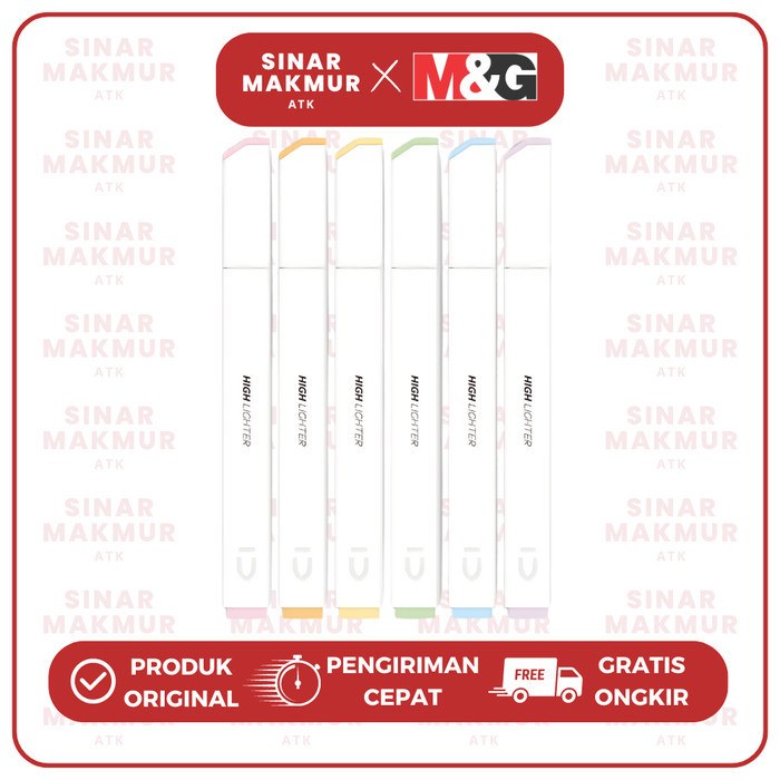 Jual Highlighter/Pena Penanda Ultra Simple Square Shape Highlighter M&G ...