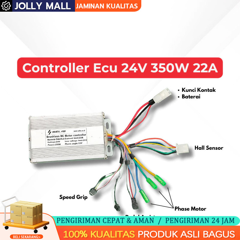 Jual Kontroler Sepeda Listrik Motor Elektrik Kontrol BLDC 36V 48V 64V ...