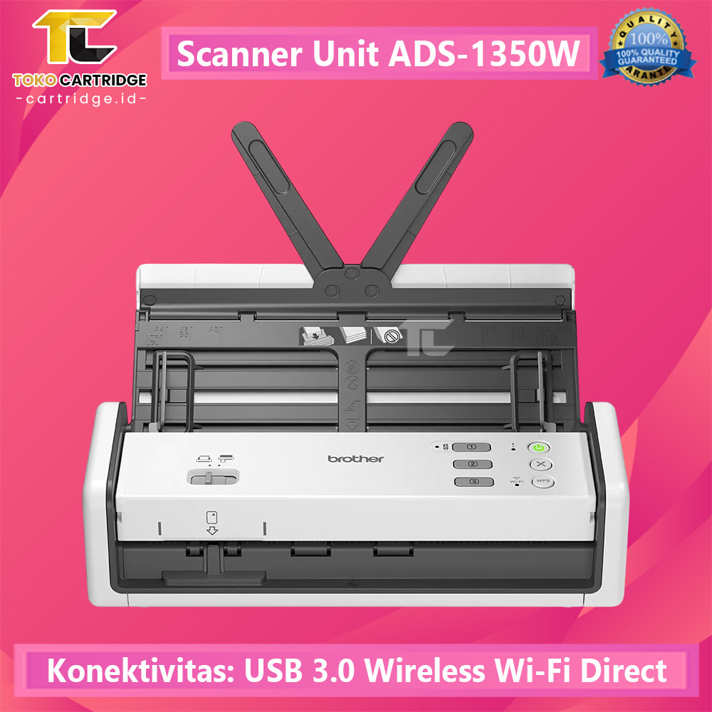 Jual Scanner Portable Brother ADS-1350W Wifi Scanner Mobile Document ...