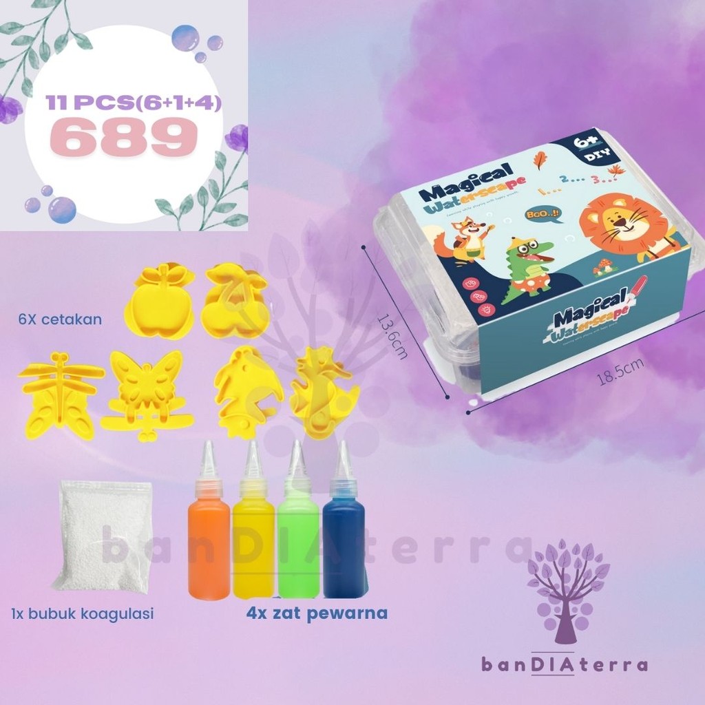 Jual Bandiaterra Gel Magical Waterscape / Mainan Jelly bentuk hewan dan ...