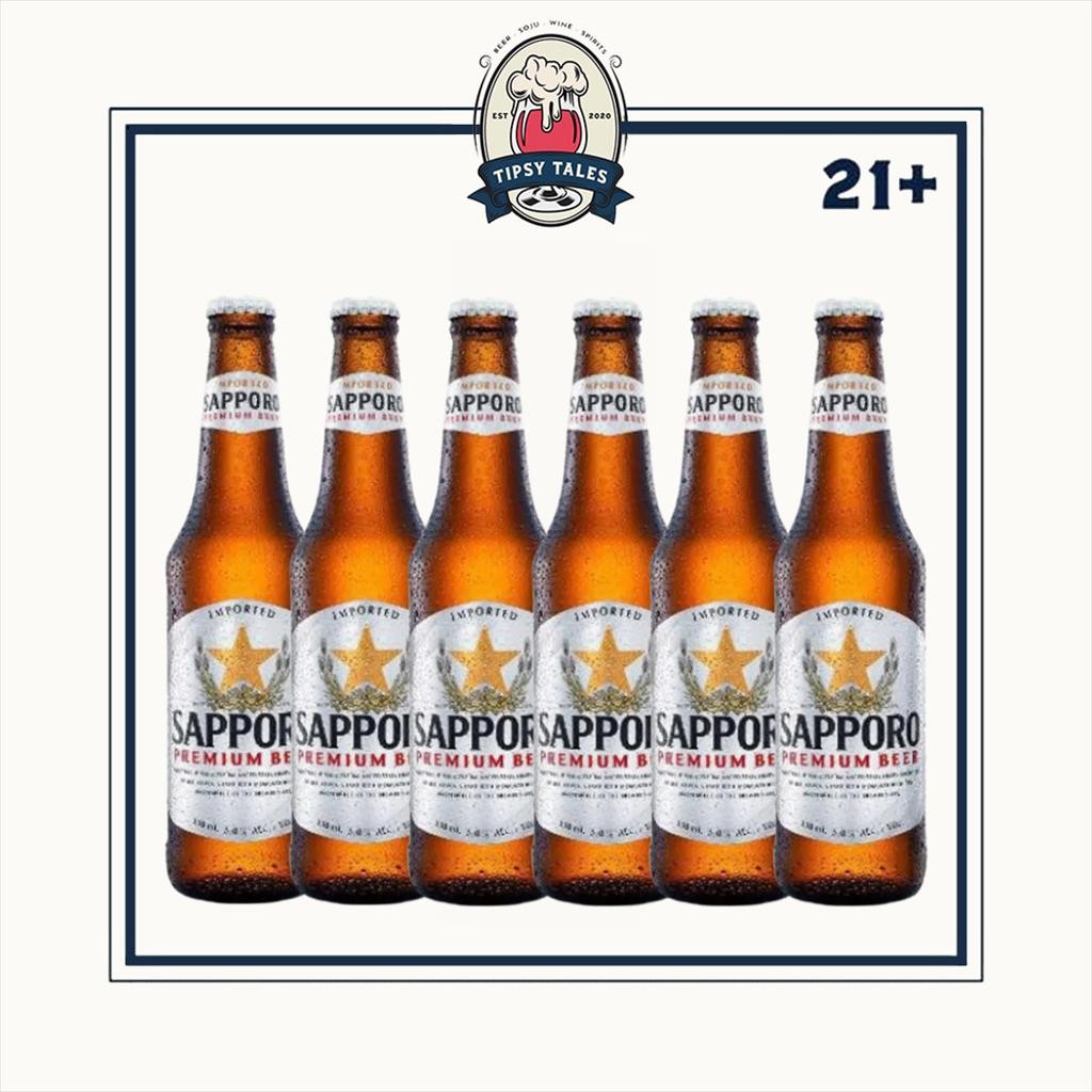 Jual 6 Botol Beer Sapporo Premium Pint 330ml | Shopee Indonesia