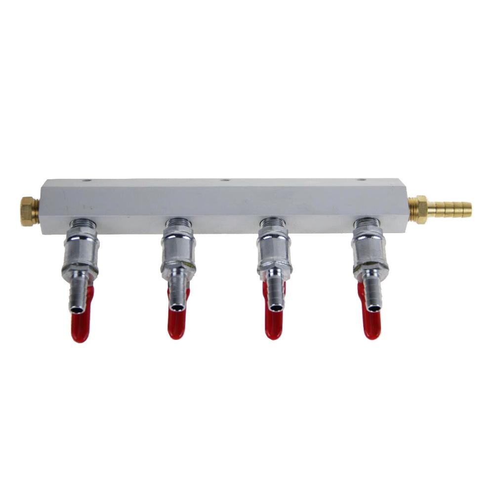 Jual KegLand Gas Line Splitter 4 Output / 4 Way Manifold with Check ...