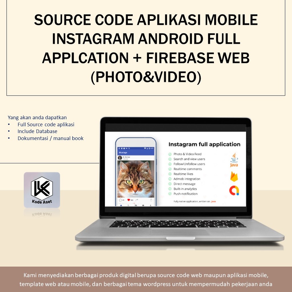 Jual SOURCE CODE APLIKASI MOBILE INSTAGRAM ANDROID FULL APPLCATION + FIREBASE WEB (PHOTO&VIDEO ...