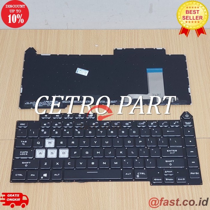 Jual (CPT) FAST CO ID Keyboard Laptop ASUS ROG Strix G513 G513Q Series ...