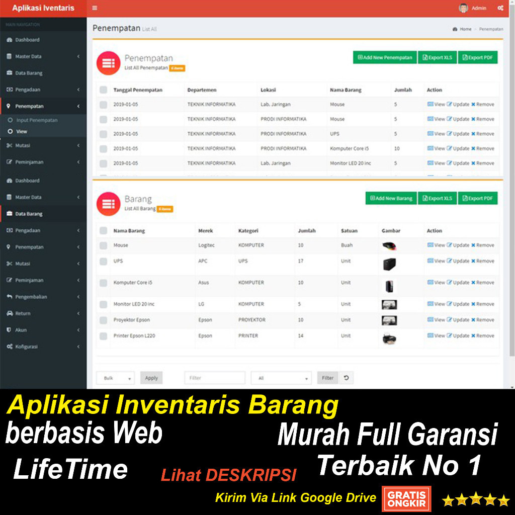 Jual Aplikasi Inventaris Barang berbasis Web | Shopee Indonesia