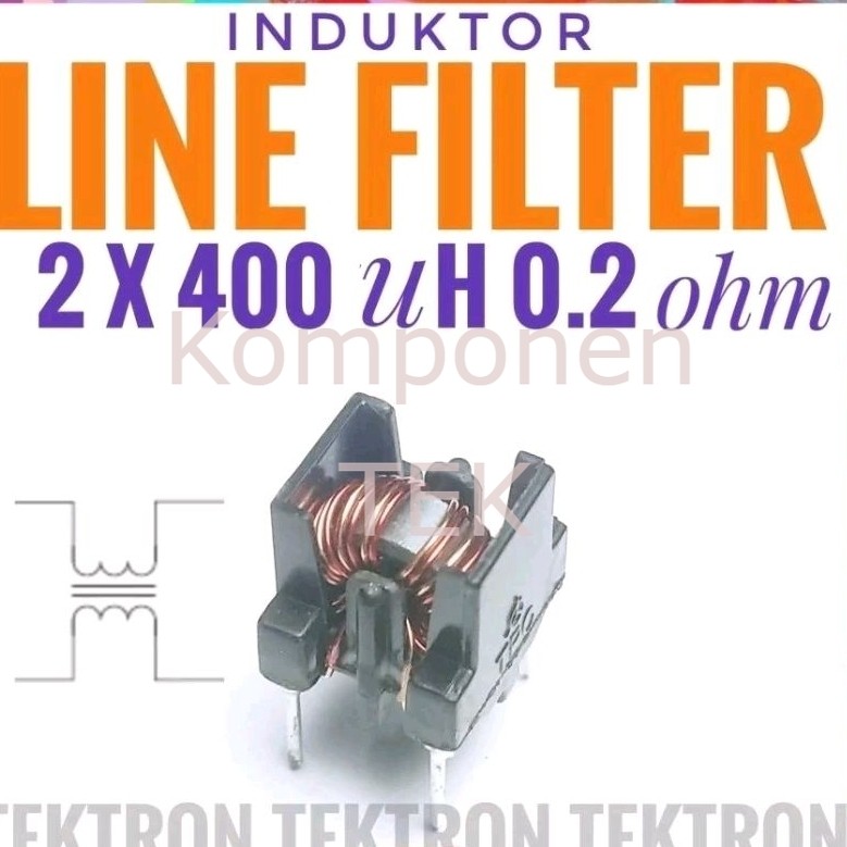 Jual INDUKTOR 400uH LINE FILTER 1:1 TRAFO TOROID FERIT 2x 0.4mH d 8mm ...