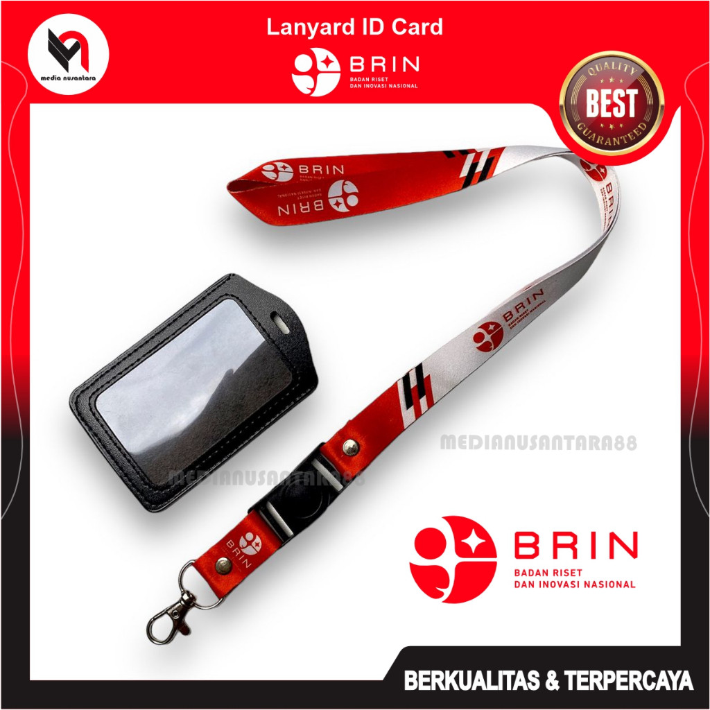 Jual BRIN Tali Lanyard ID Card Logo Badan Riset Dan Inovasi Nasional ...