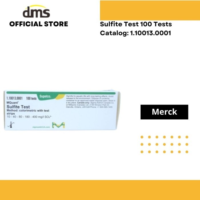 Jual Sulfite Test Kit 100Tests Merck | Shopee Indonesia