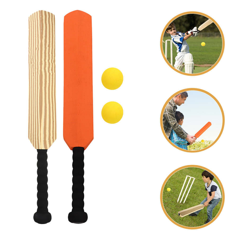 Jual Bat Sports Set Outdoor Baseball Wood Grain Plastic for Portable ...