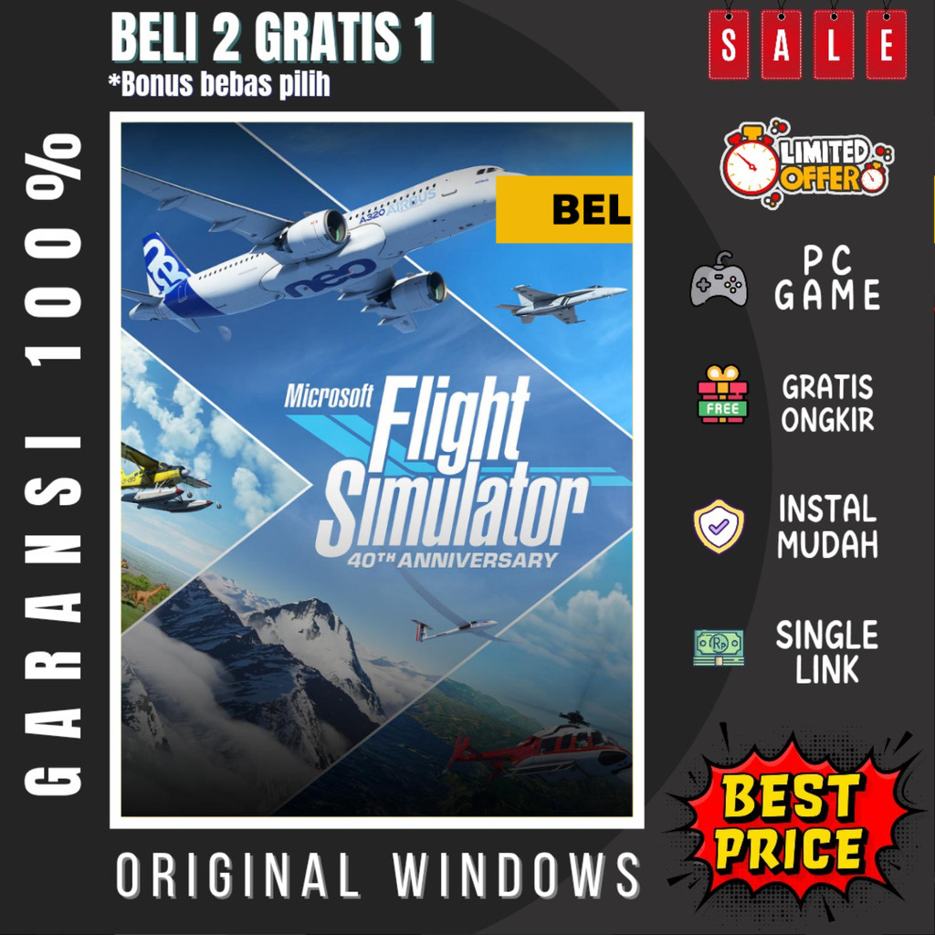 Jual MICROSOFT FLIGHT SIMULATOR 2020 - GAME PC - GAME LAPTOP - PC GAMES ...