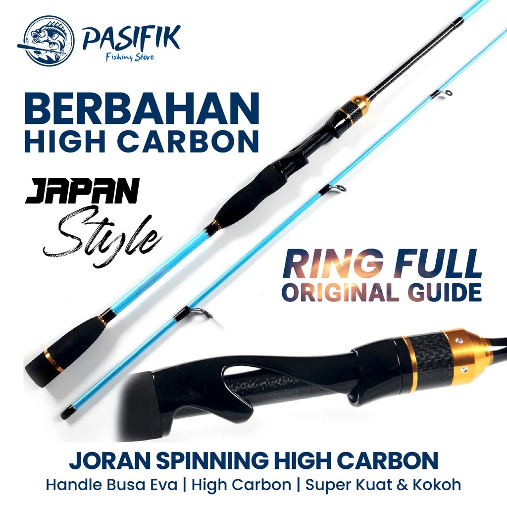 Jual Joran Pancing Spinning Dan Casting Ukuran 1.80M-1.98M Rod Fishing Action Medium 10-20lb ...