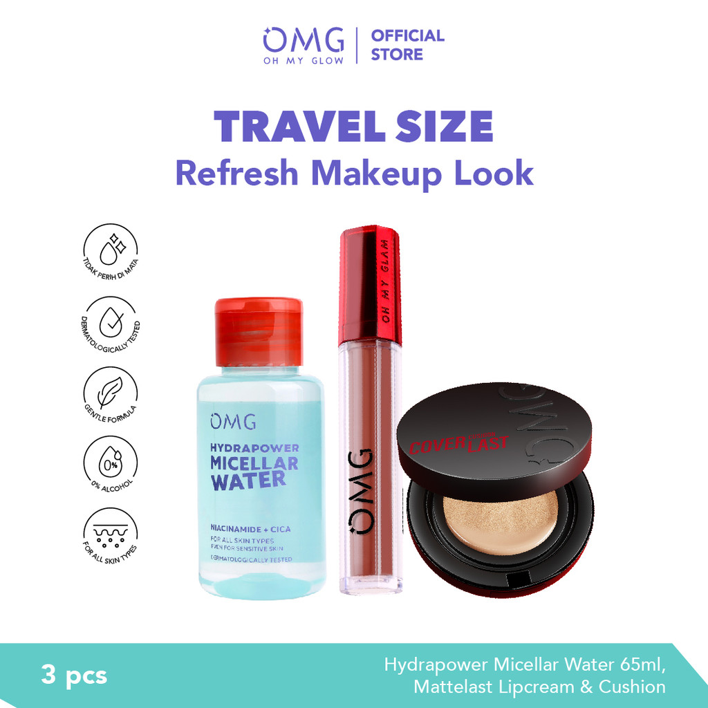 Jual [TRAVEL SIZE] OMG Oh My Glam Refresh Look Micellar Edition ...