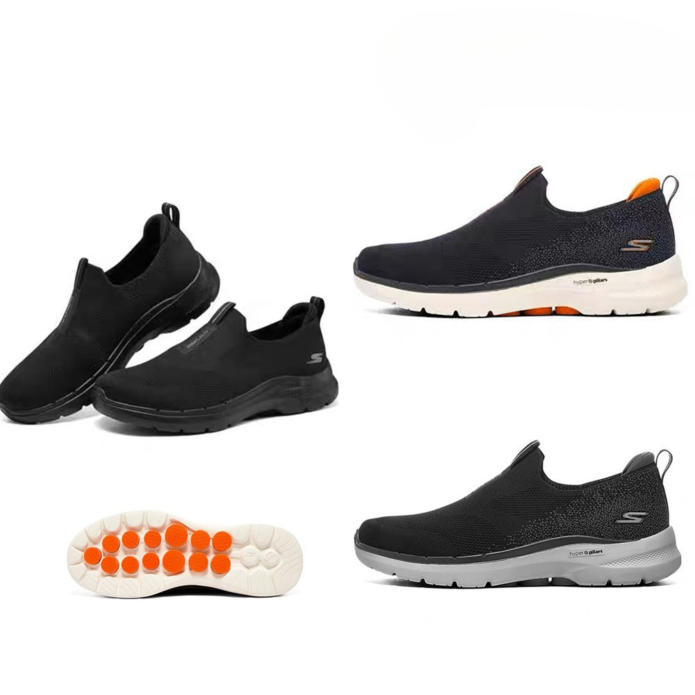 Jual Sepatu pria Snechers GOwalk 6 Hyper Pillars Walking Shoes Sepatu ...