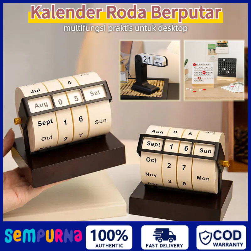 Jual COD Kalender Abadi Desktop Kalender Ornamen Ruang Tamu Ruang ...