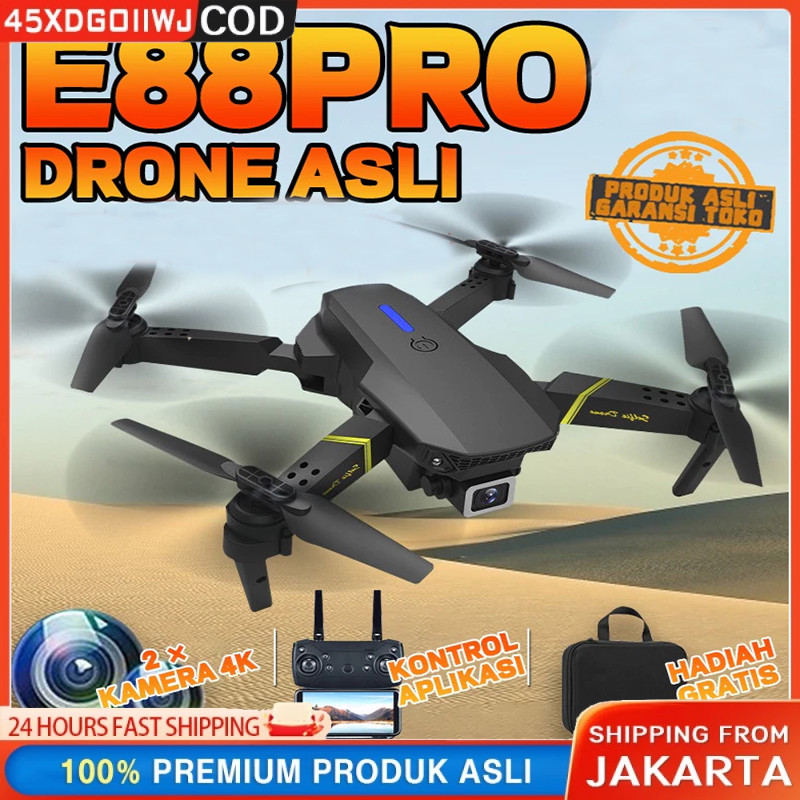 Jual Smart Drone E88 Pro 4k HD Dual Camera Shoot Original Indoor Outdoor Drone Murah Mini Dengan ...