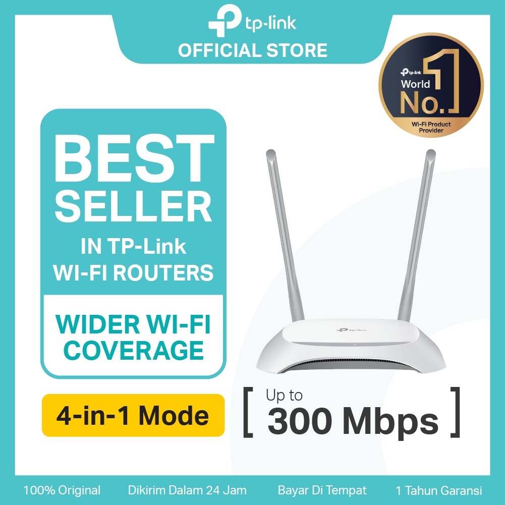 Jual TP-Link TL-WR840N | 300 Mbps | Wireless N Router | Extender ...